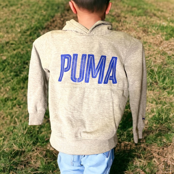 Puma | Shirts & Tops | Puma Gray Hoodie Boys 8 Small | Poshmark